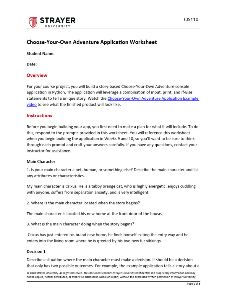 CF Week7 Course Project Worksheet | PDF