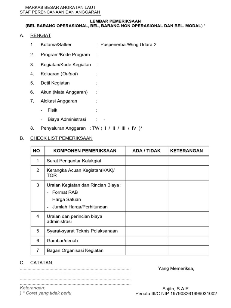 Lembar Koreksi | PDF