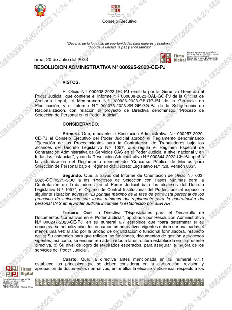 Selección de Personal Judicial | PDF | Judicaturas | Regulación