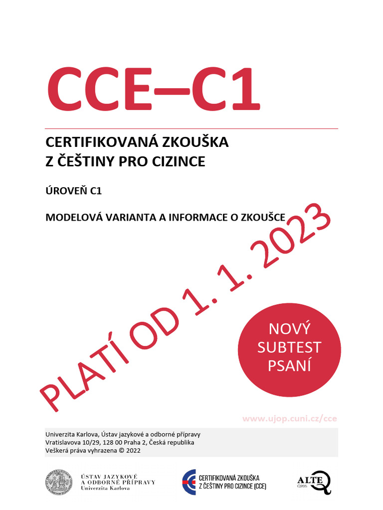 CCE-C1 Modelova Varianta | PDF