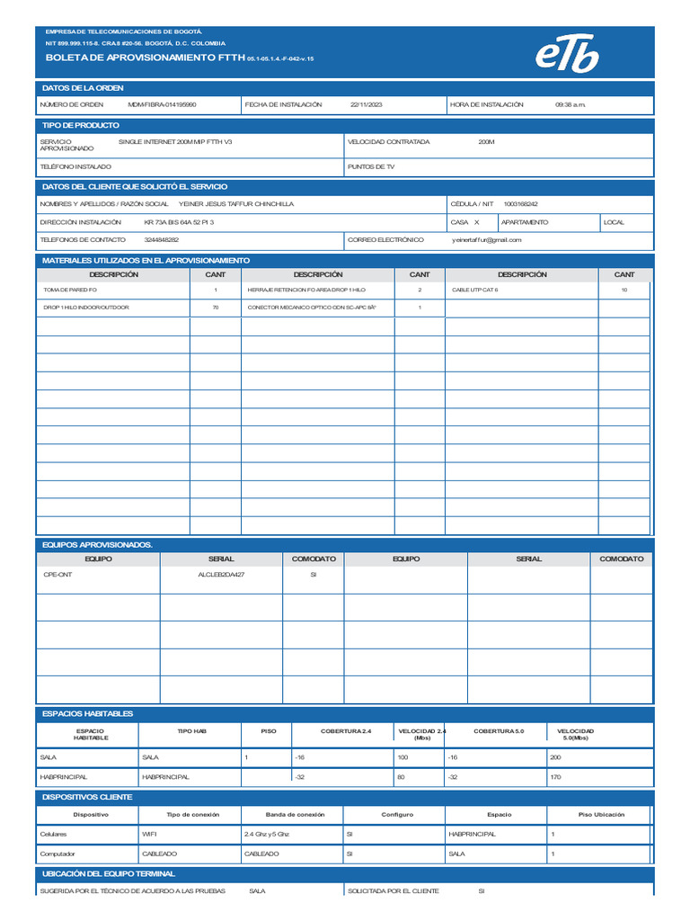 Boleta Digital | Descargar gratis PDF | Wifi | Módem