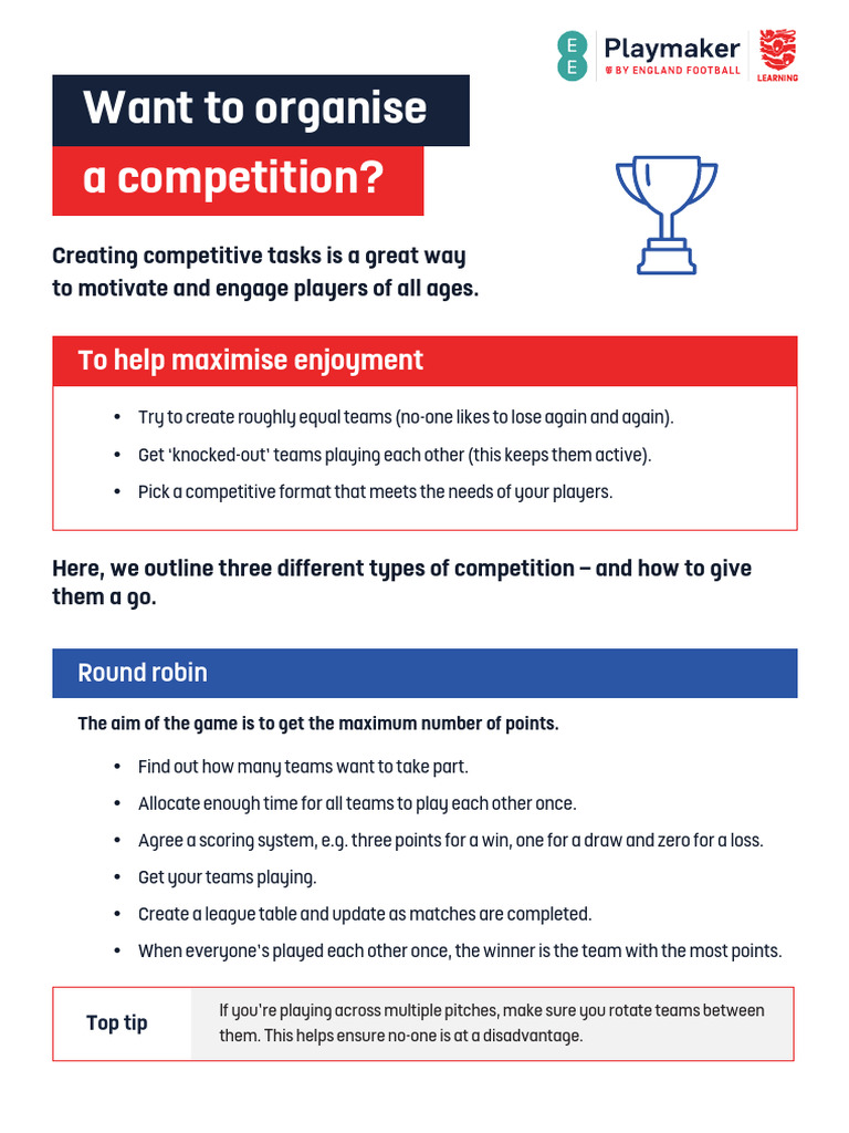 Organising Competitions v2 | PDF | Sports