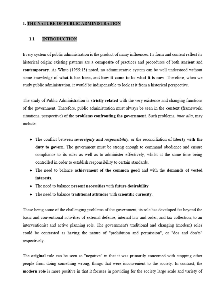 Introduction To Public Administration | PDF | Public Administration ...