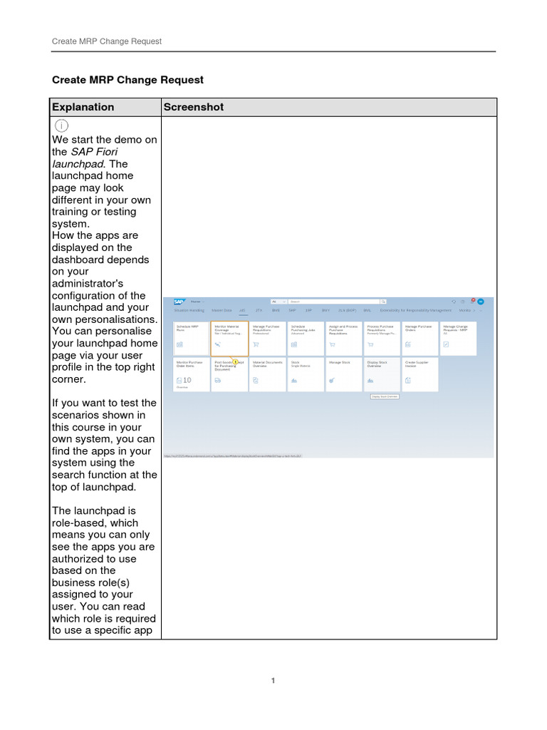 MRP Change Request | PDF
