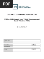 IMI Candidate Assessment | PDF | Educational Assessment | Learning