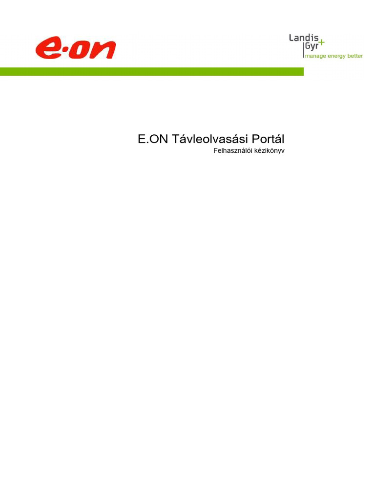 Eon Távleolvasás | PDF