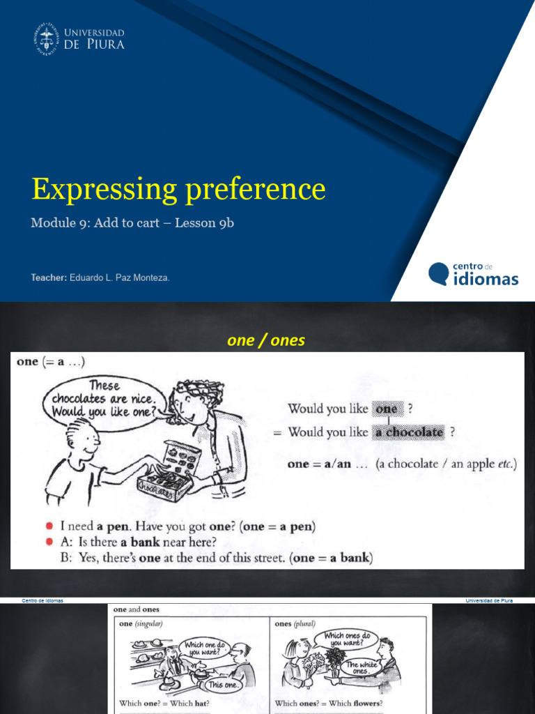 Lesson 9b - Expressing Preference | PDF