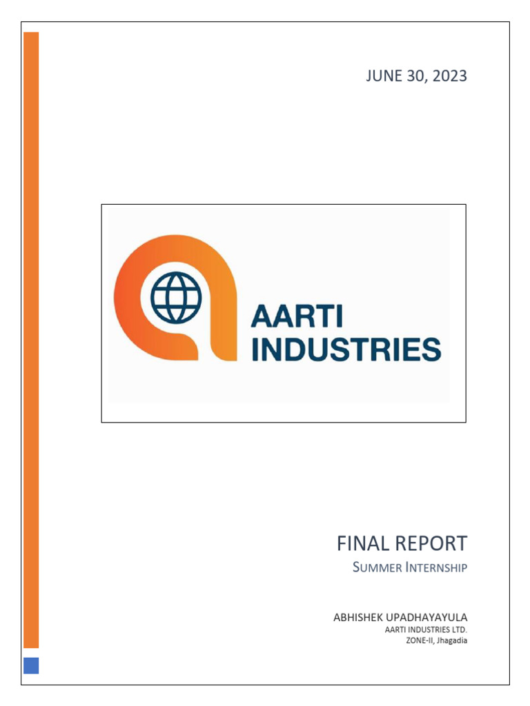 AIL Report | PDF | Water | Chemical Reactor