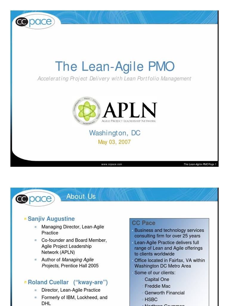 Lean Agile PMO | PDF | Lean Manufacturing | Agile Software Development