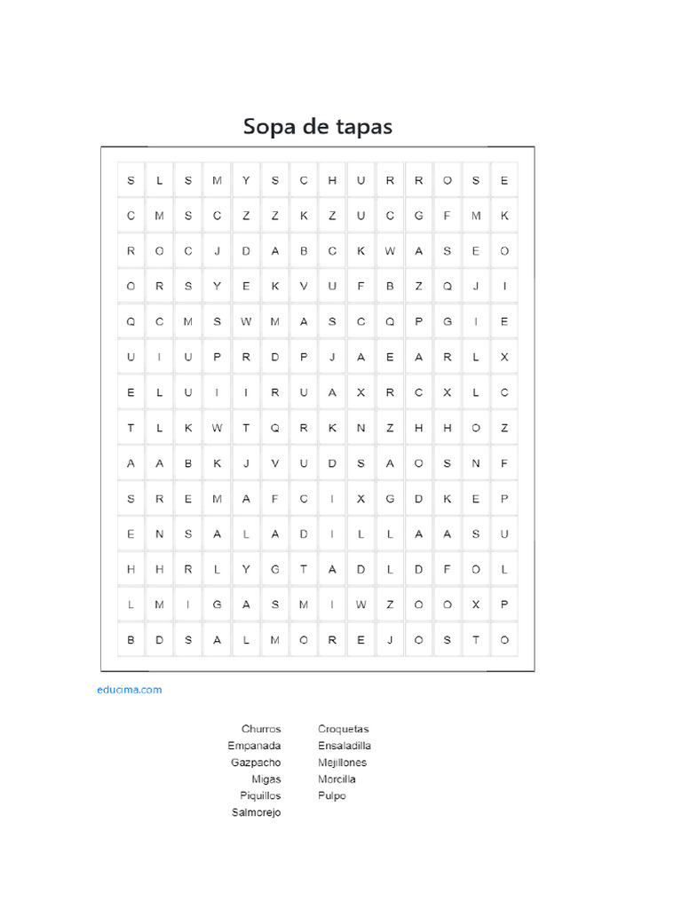 Sopa de Tapas | PDF