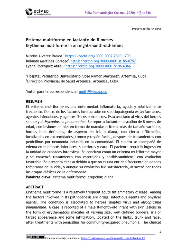 Eritema Multiforme | PDF