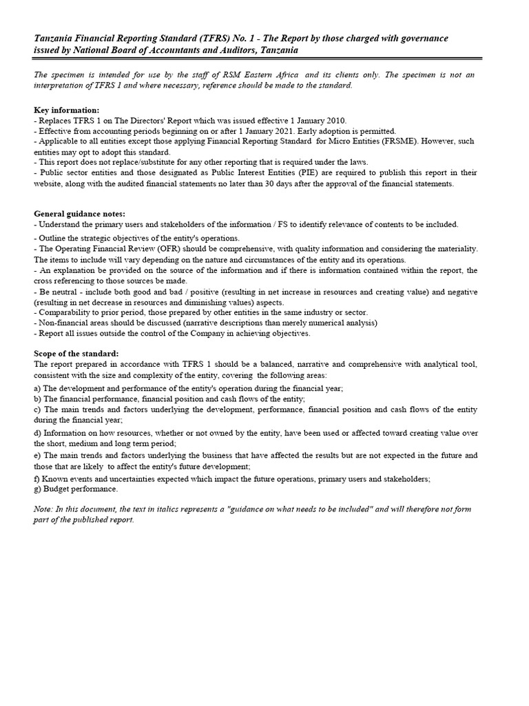 1.2 Extract - Report To Those Charged With Governance | PDF