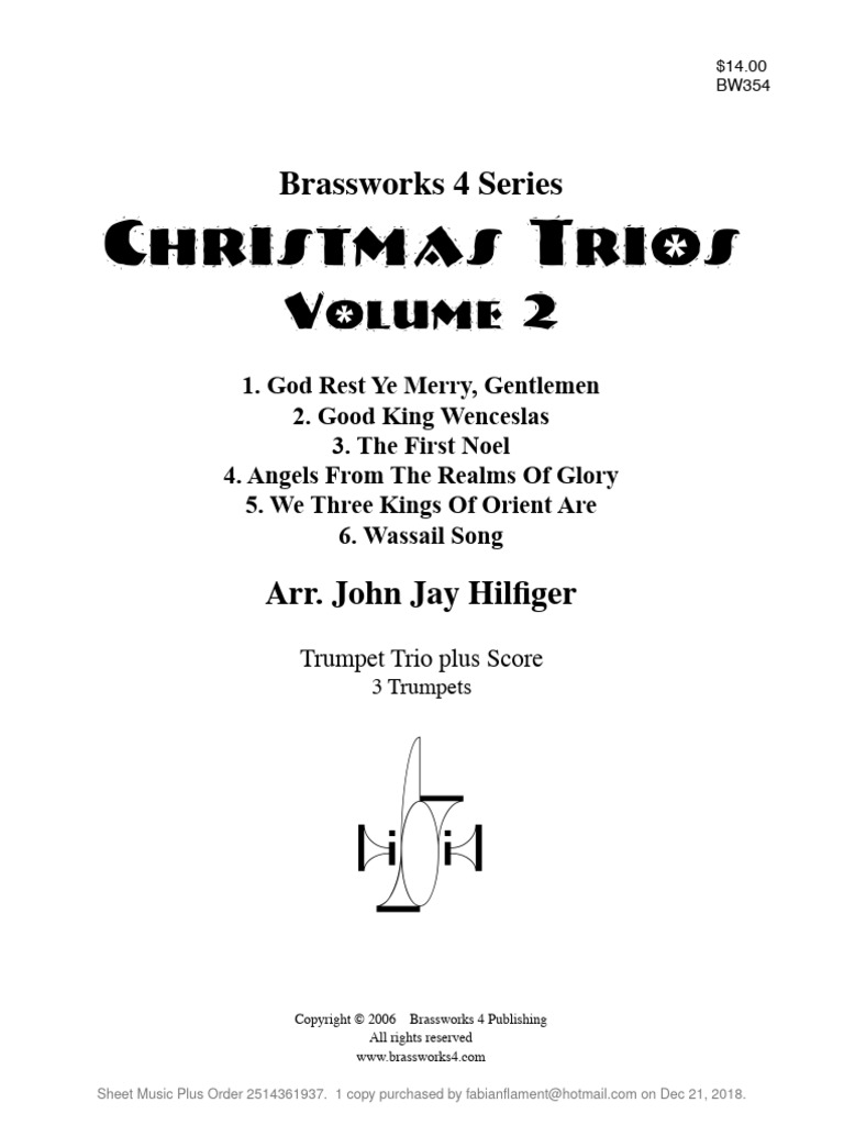 Christmas Trios Vol 2 | PDF | Christmas