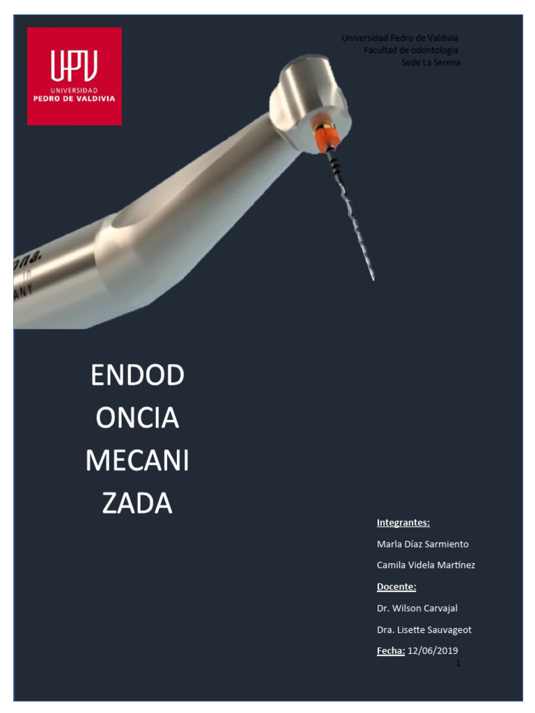Seminario Endo Mecanizada | PDF | Ciencias fisicas | Física Aplicada e ...