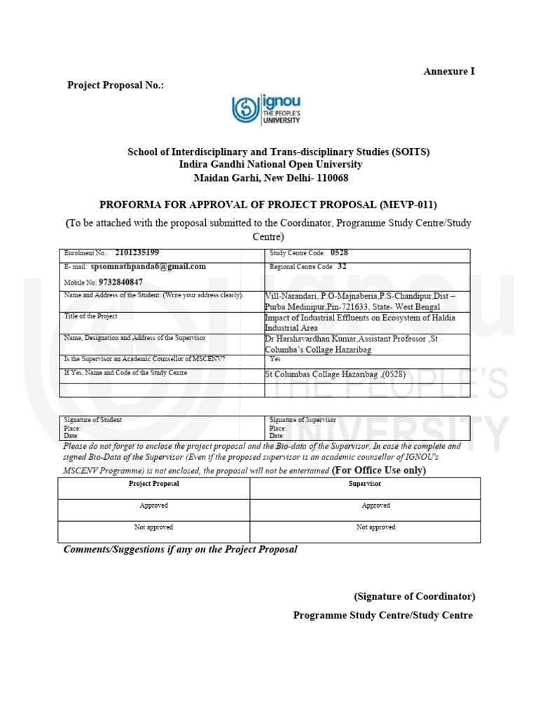 MEVP-11 project Proposal | PDF