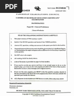 CSEC Maths June 2019 Paper 2 | PDF