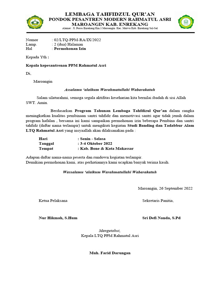 Proposal Studi Banding Tahfidz | PDF