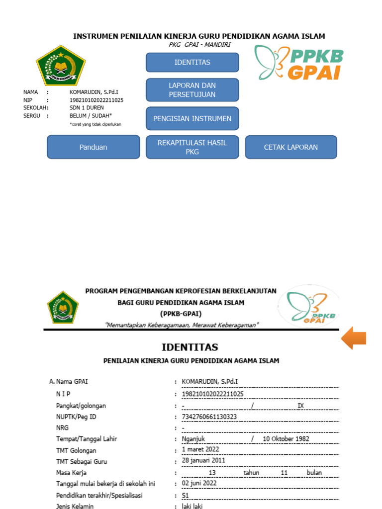 Instrumen PKG-GPAI - MANDIRI 2023 | PDF
