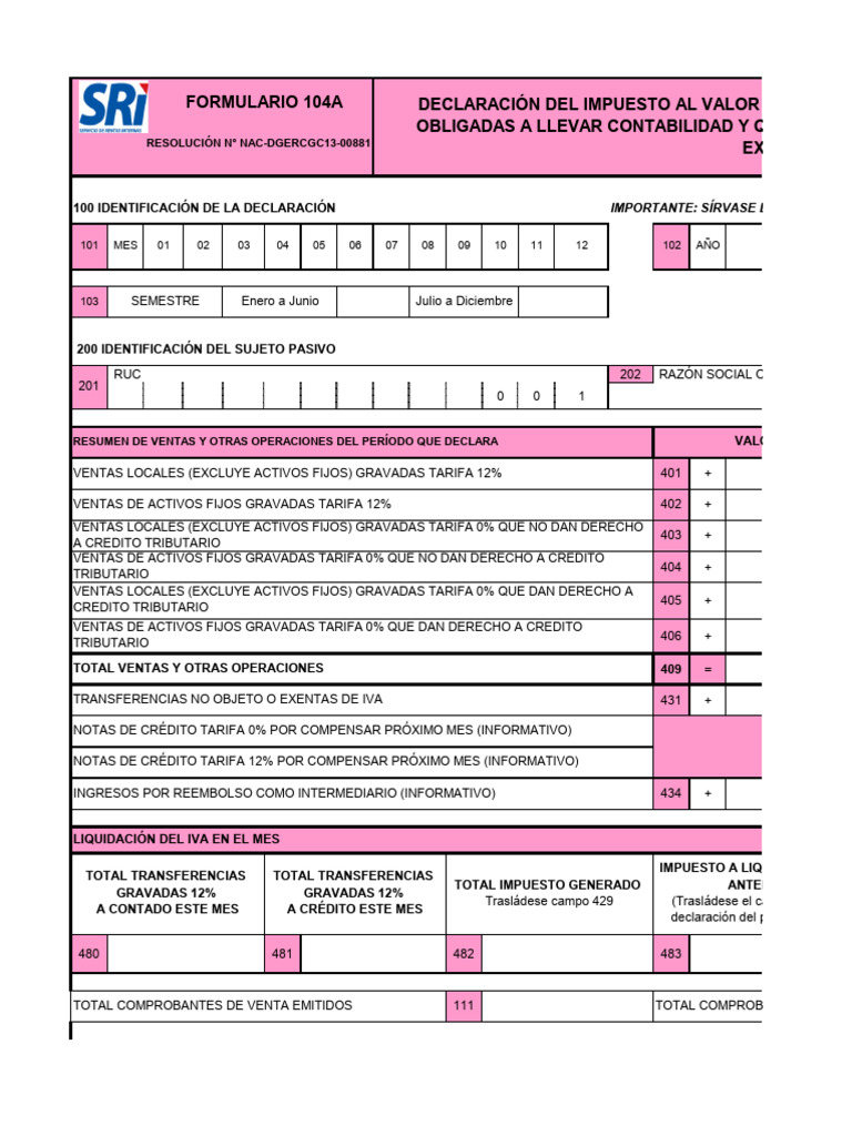 Comparto 'Contabilidad Formulario 104A' Con Usted | PDF