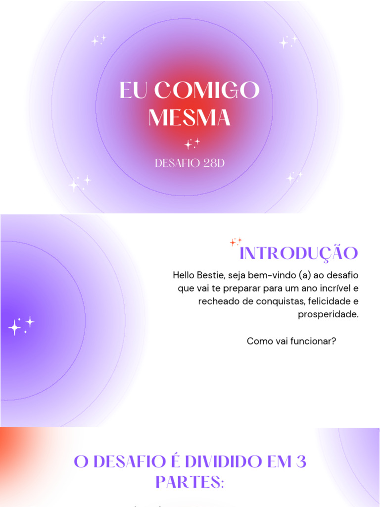 Desafio Eu Comigo Mesmo | PDF