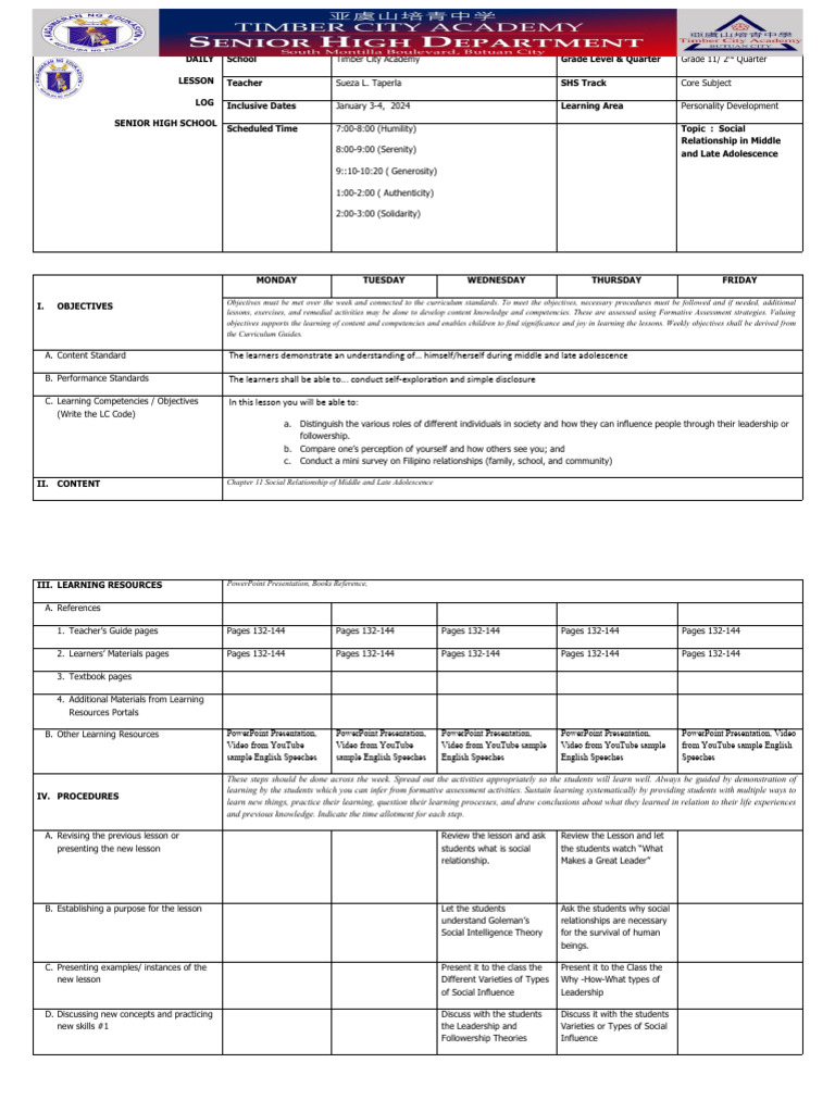Taperla-DLL-PERDEV - January 3-4 | PDF | Learning | Behavioural Sciences