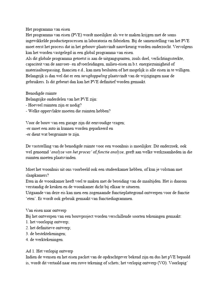 Het Programma Van Eisen Vervolg Stencil BK3 | PDF