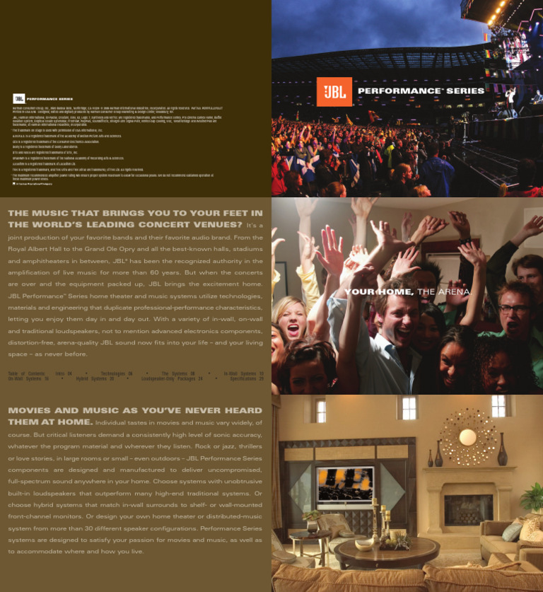 JBL Performance Brochure | PDF