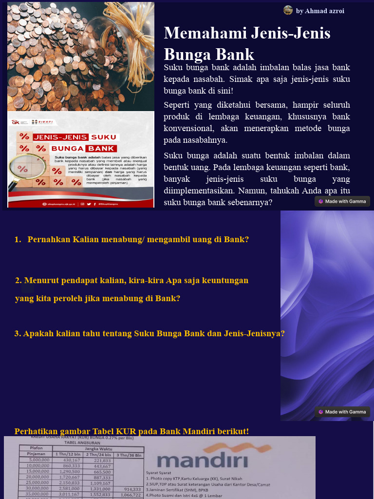 Jenis-Jenis Bunga Bank | PDF