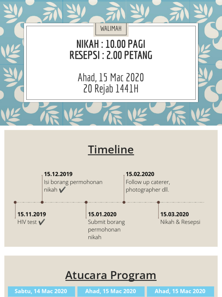 Checklist Kahwin | PDF