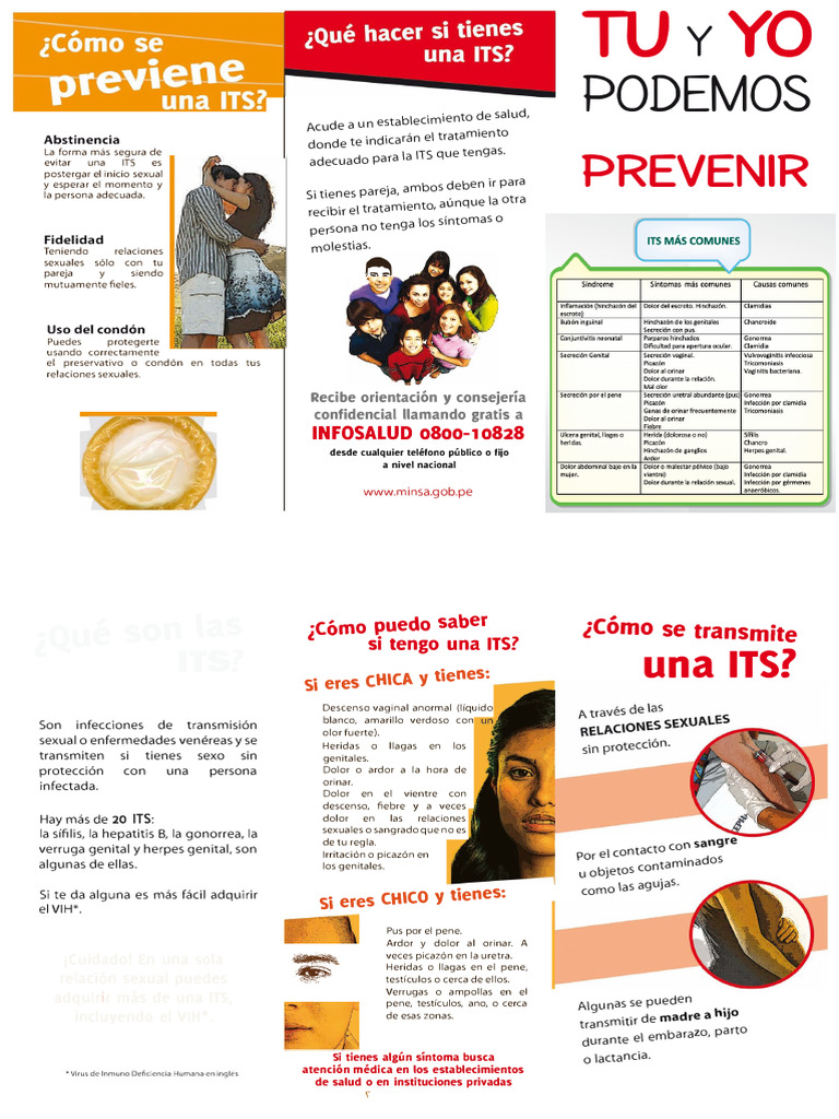 Triptico | PDF | Enfermedades e infecciones de transmisión sexual | Medicina CLINICA