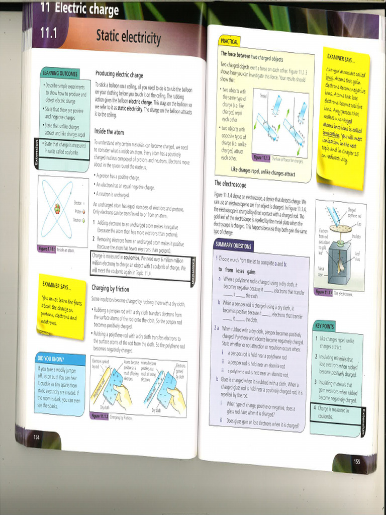12 - Electric Charge - Textbook | PDF