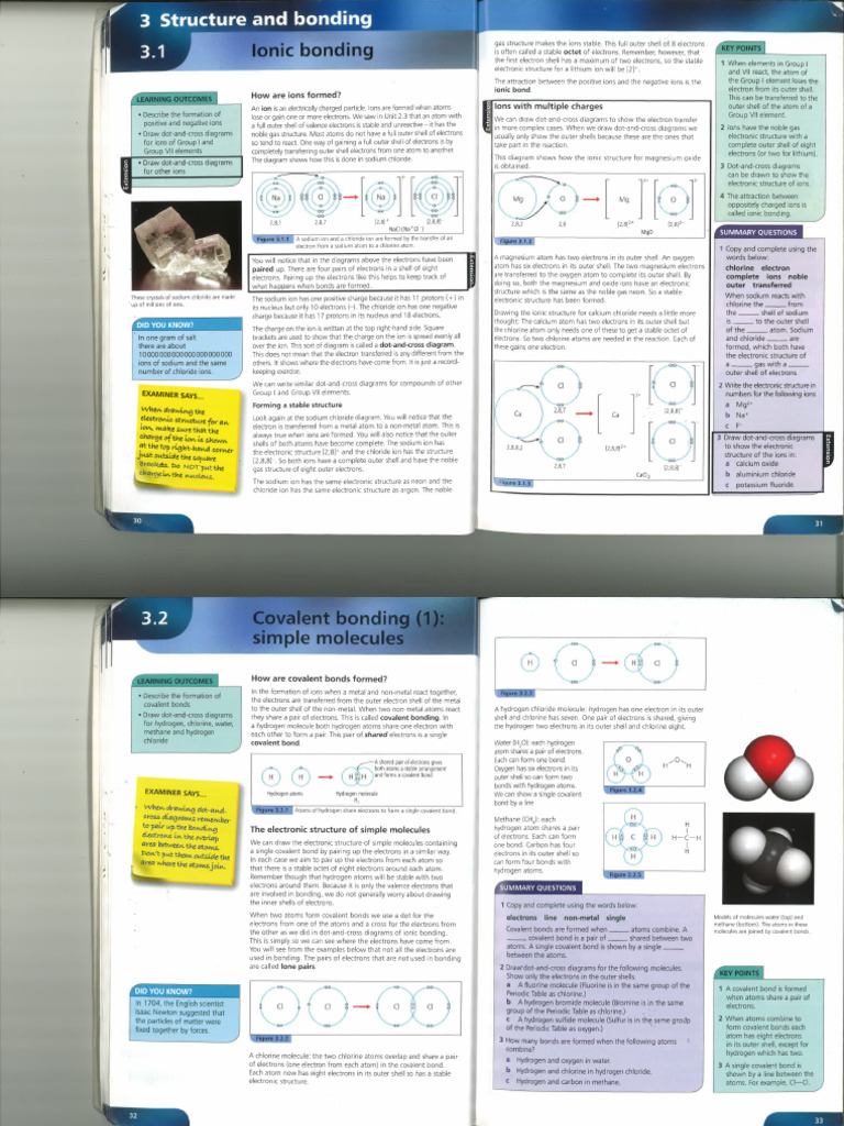 12 - Structure and Bonding - Textbook | PDF