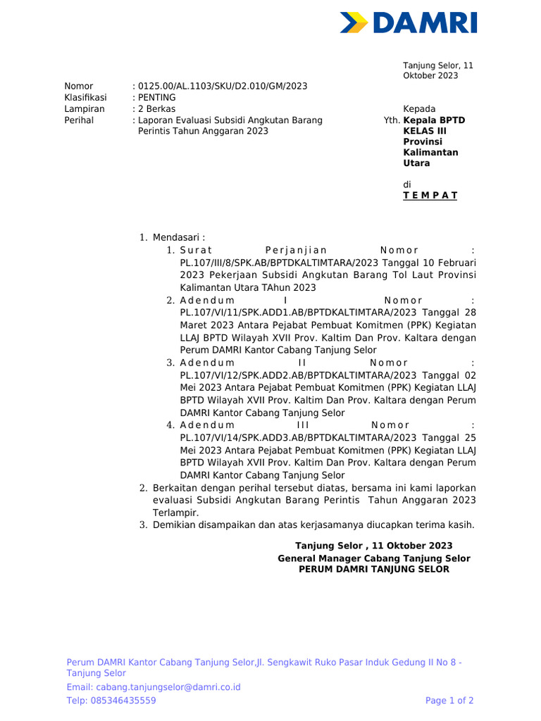 Evaluasi Kegiatan Subsidi Barang | PDF