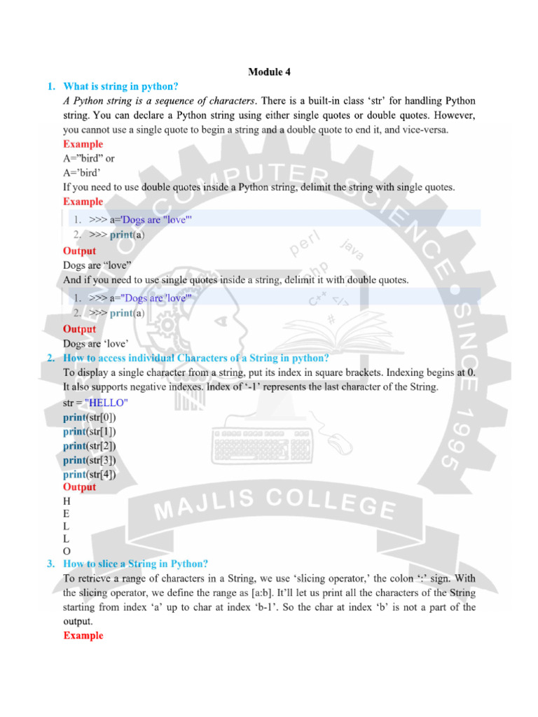 Python Module 4 | PDF
