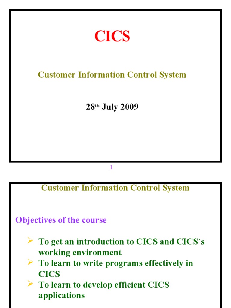 Cics Tutorials Modified Pdf Thread Computing Computer Terminal