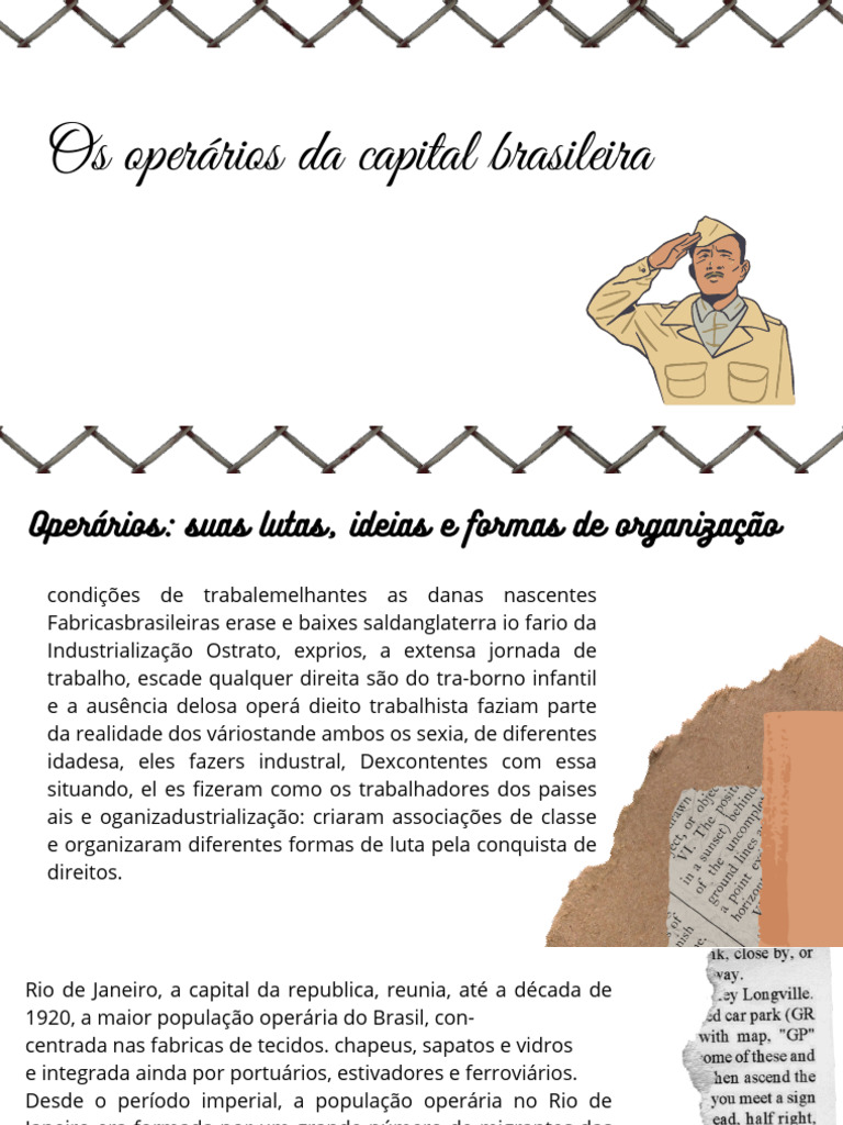 Os Operários Da Capital Brasileira | PDF | Brasil