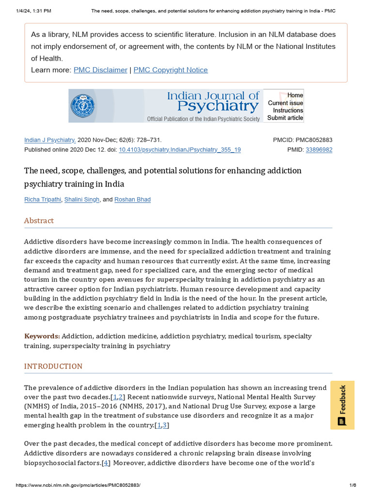 The Need, Scope, Challenges, and Potential Solutions For Enhancing ...