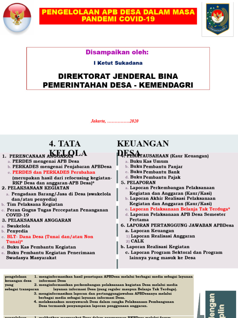 PERMASALAHAN KEUANGAN DESA UNTUK Ketut | PDF