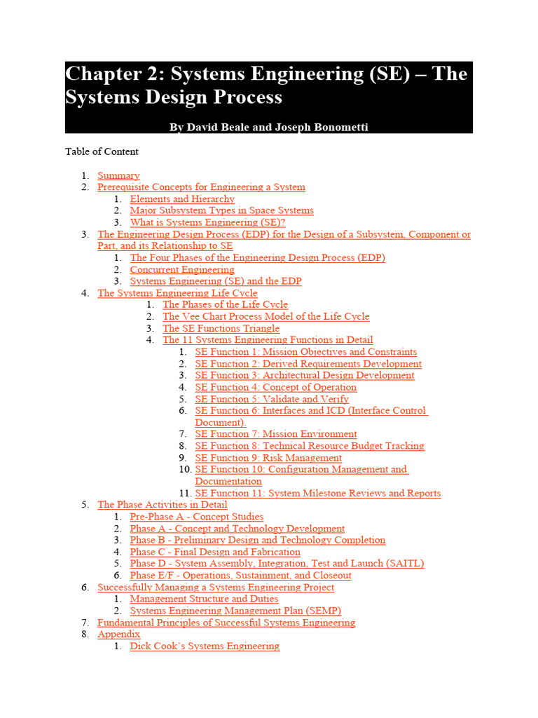 Systems Design for Students | PDF | Systems Engineering | System