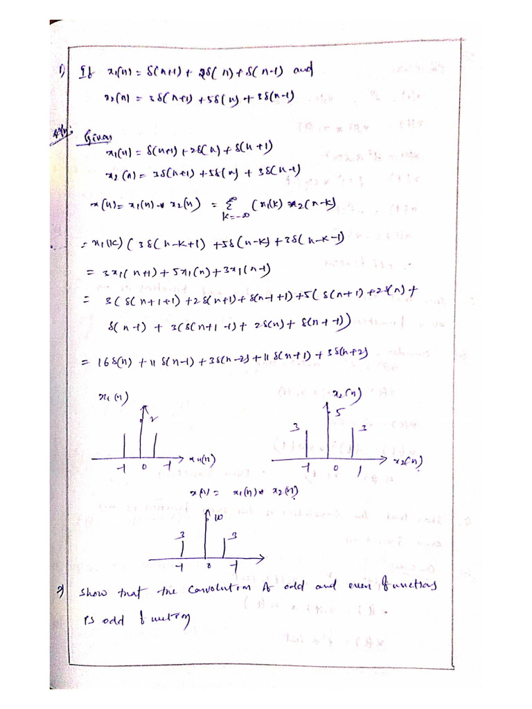 Signal and Systems Homework | PDF
