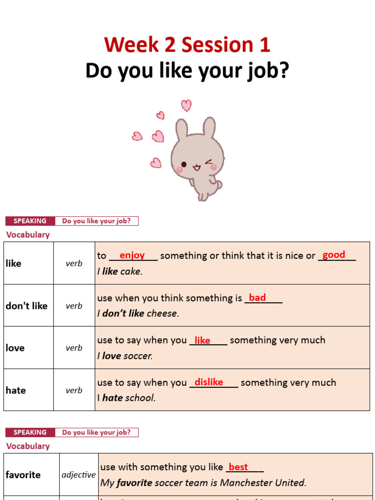 Do You Like Your Job? Discussion Guide | PDF | Linguistics