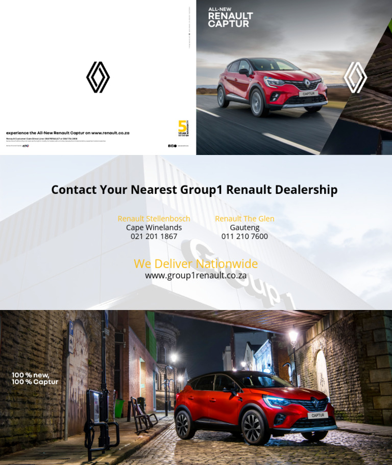 Renault Captur Brochure | PDF | Anti Lock Braking System | Fuel Economy In Automobiles