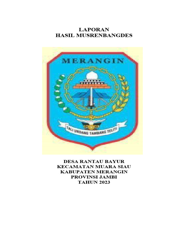 BERITA ACARA Musrenbang Desa | PDF BERITA ACARA Musrenbang Desa | PDF