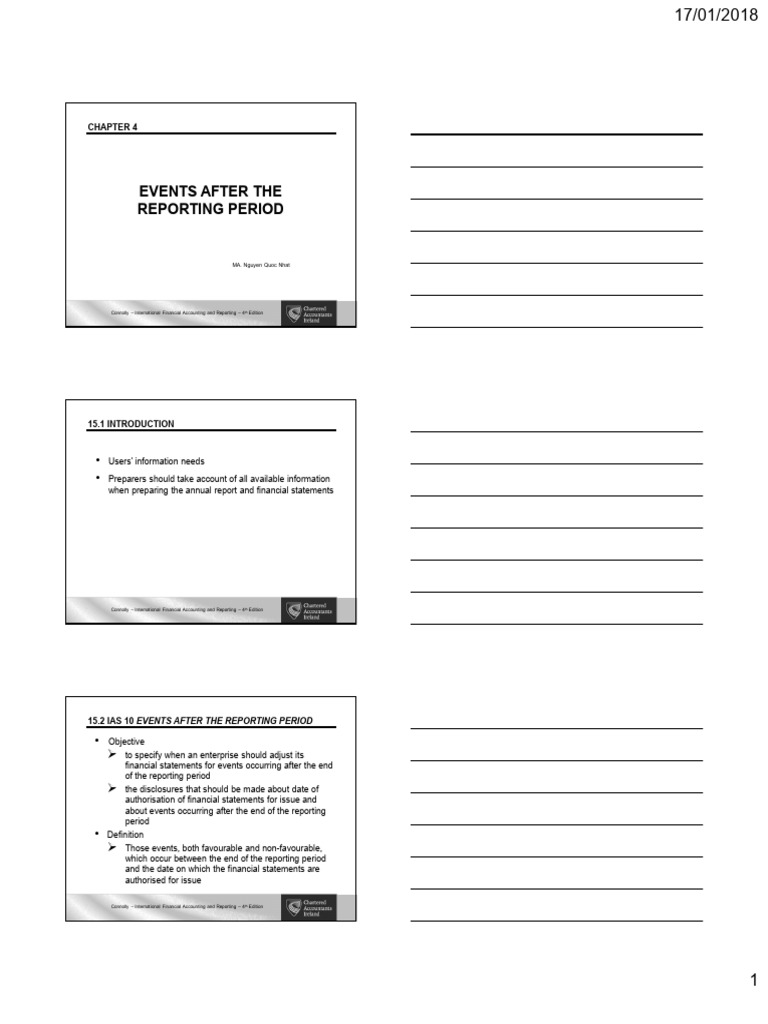 Chapter 4 - Events After The Reporting Period - QN (Compatibility Mode) | PDF | Dividend ...