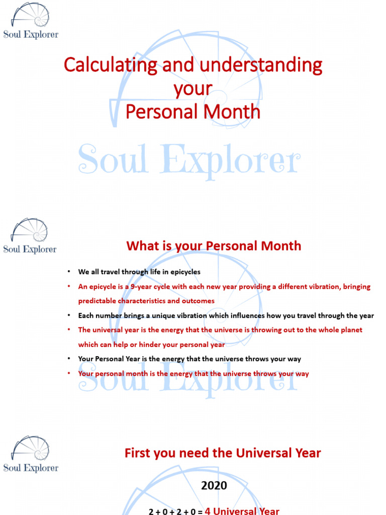 6 - UDM-Your-Personal-Month | PDF | Psychology | Psychological Concepts