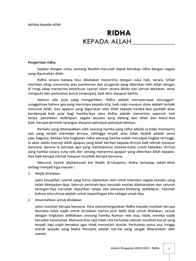 11 Ridha | PDF | Karier & Perkembangan
