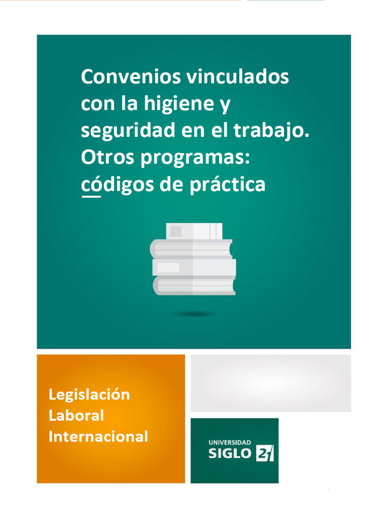 Convenios Vinculados Con La Higiene y Seguridad en El Trabajo. Otros Programas - Códigos de ...