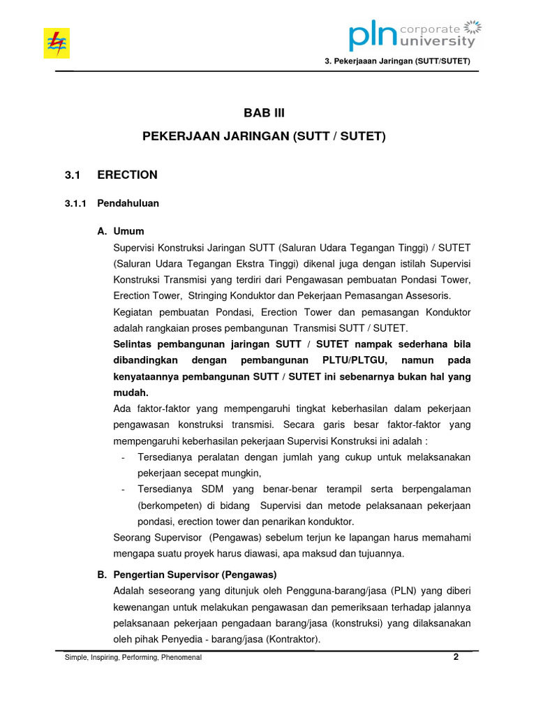 Supervisi Jaringan Transmisi - Erection | PDF | Seni | Komputer