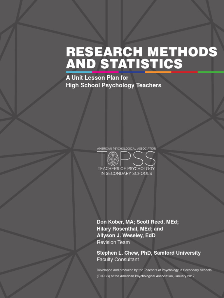 Research Methods Statistics | PDF