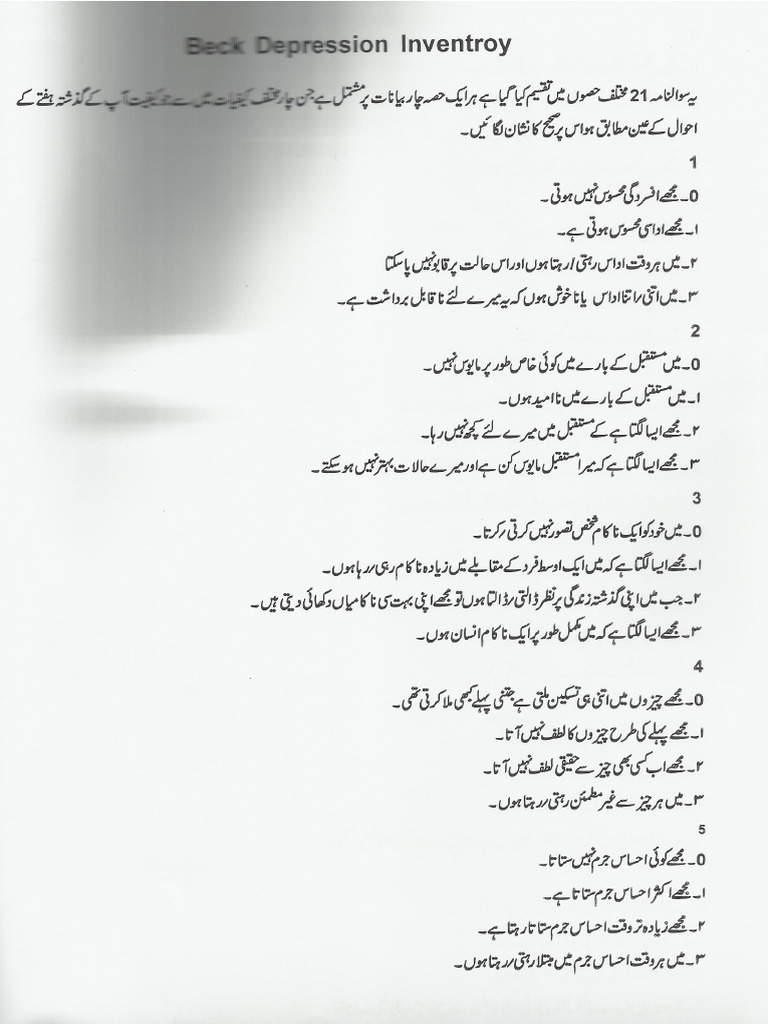 Bdi Urdu | PDF
